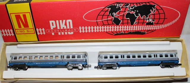 PIKO N 5/0649 " Neuwertiger VT4.12 Diesel Triebwagen mit Anhänger Spur ...