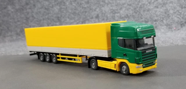 WIKING HO 1:87 Scale Scania Semi Truck & Trailer Made In Germany $24.28 ...