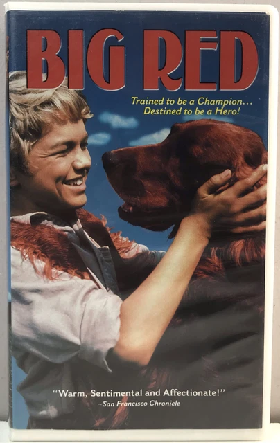 BIG RED VHS 1962 Disney Video Tape Clamshell Case NEARLY NEW! BUY 2 GET ...