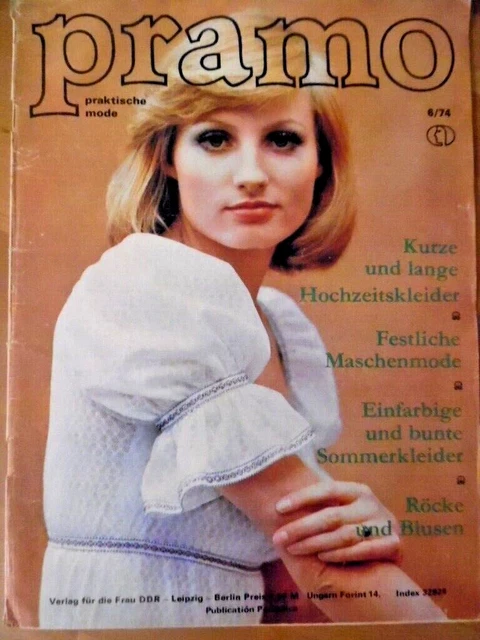 PRAMO 6 - 1974 Praktische Mode + Schnittmusterbogen Strandmode Urlaub ...