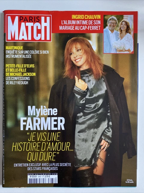 MYLÈNE FARMER - magazine Paris Match 2024 EUR 15,00 - PicClick FR