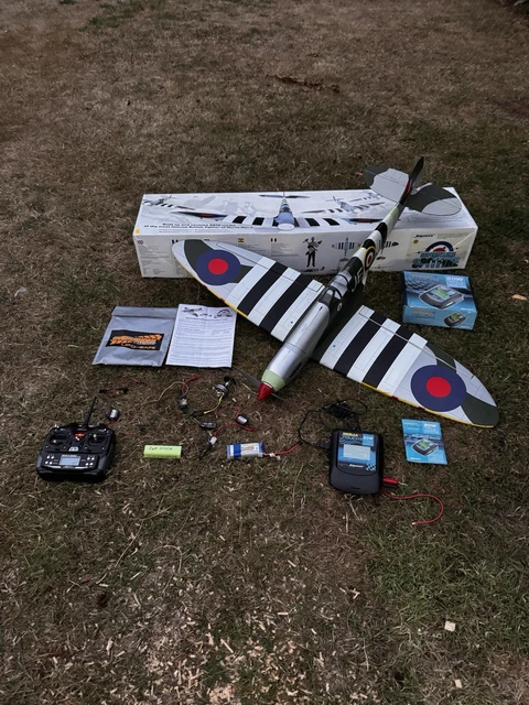 RC AIRPLANE AIRCRAFT Warbird Ripmax Spitfire 1200mm 47" Wingspan ...