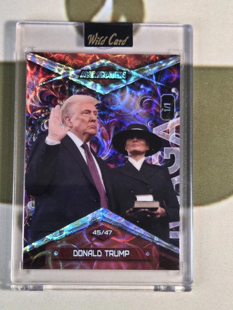 2025 WILD CARD Alumination DONALD TRUMP Inauguration Edition 1/1 🔥 MAGA ...