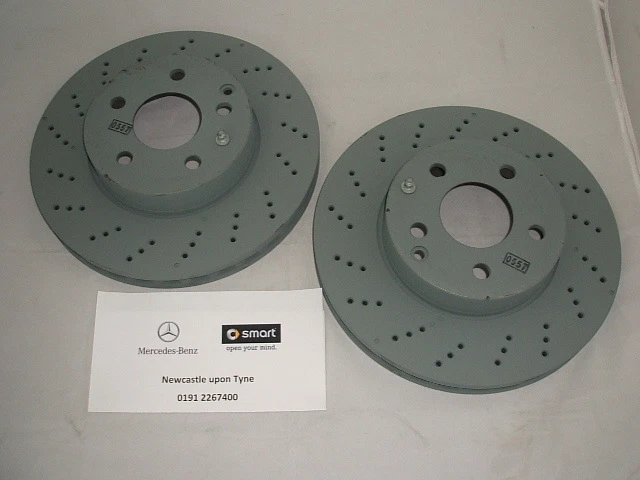 GENUINE MERCEDES-BENZ W212 E-Class FRONT Vented AMG Brake Discs X2 ...