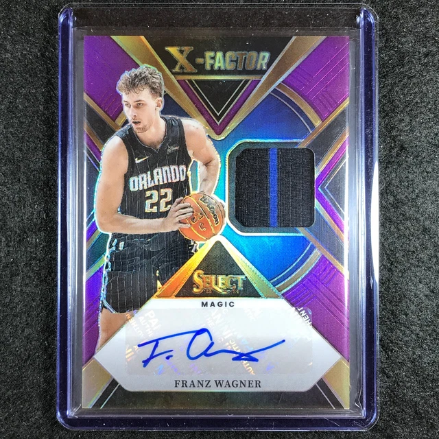 2023-24 SELECT FRANZ WAGNER X-Factor Memorabilia Jersey Auto Purple 14/ ...