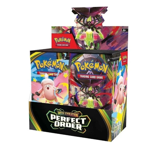 MEGA EVOLUTION-PERFECT ORDER Booster Display Box (36 Packs) PRE SALE £ ...