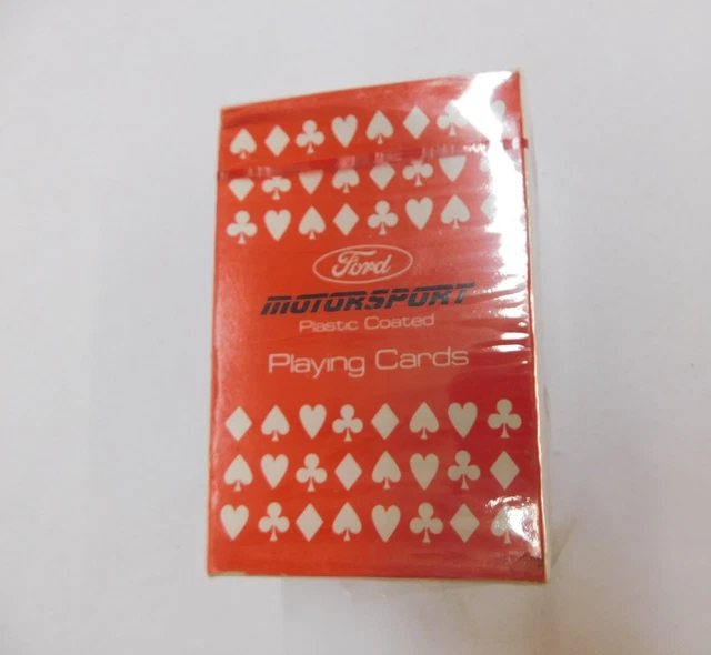 NOS OEM FORD 1980's 1990's Motorsport Promotional Playing Cards Mustang ...
