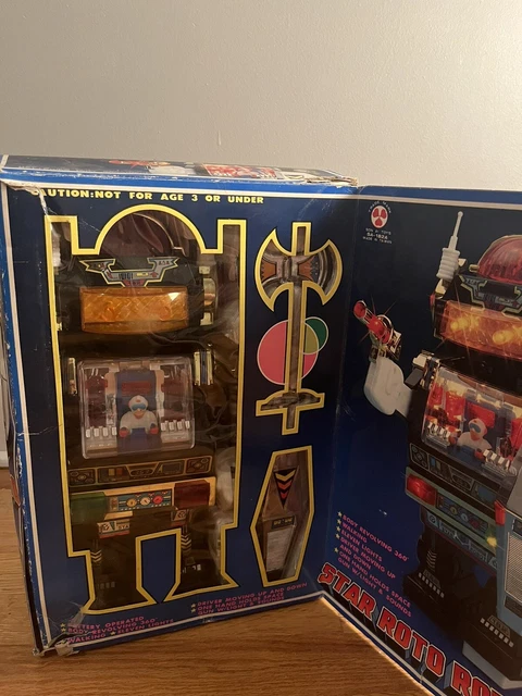 RARE VINTAGE 1985 13" Star Roto Robot W/ Space Gun Son Ai Toys $201.85 ...