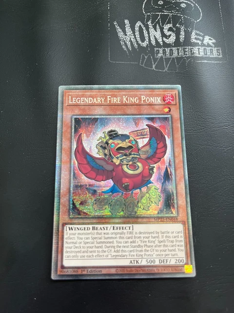 YUGIOH LEGENDARY FIRE King Ponix Starlight Rare Mp25-En048 1St Edition ...