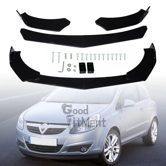 FOR VAUXHALL CORSA D E VXR Front Bumper Lip Splitter Spoiler Diffuser ...