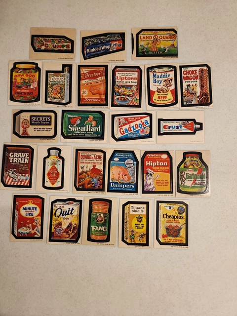 24 TOPPS WACKY Pack Stickers Collection-Early '70S Edition $149.52 ...
