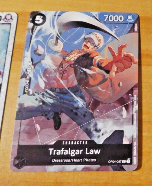 ONE PIECE ENGLISH CARD PROMO CARTE Trafalgar Law OP04-087 MINT EUR 4,99 ...