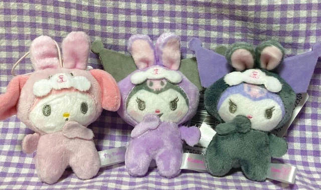 SANRIO FAIRY RABBIT Mini Plush Doll Mascot My Melody Kuromi Set of 3 ...