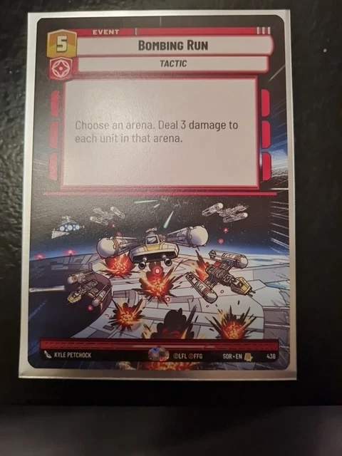STAR WARS UNLIMITED Hyperspace Card #436 Bombing Run £11.50 - PicClick UK