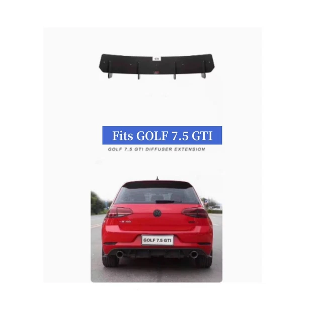 VW GOLF GTI MK7.5 Rear Blade Style Diffuser 2018-2020 Spoiler Body Kit ...