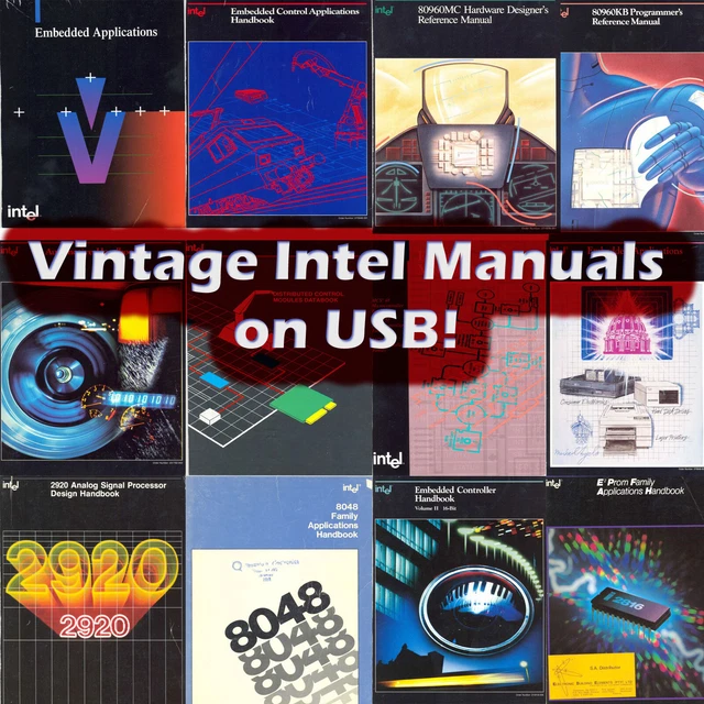 VINTAGE INTEL MICROPROCESSOR Computer Manuals, 264 Old Rare Book ...