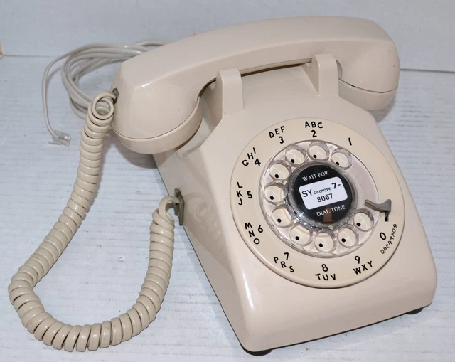 1970'S WESTERN ELECTRIC Light Beige Rotary Model 500 Telephone - Very ...