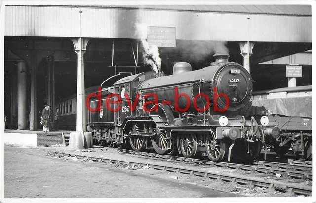 RAILWAY PHOTO LNER D16 62567 Bishopsgate Goods 1953 GER 4-4-0 Loco RCTS ...