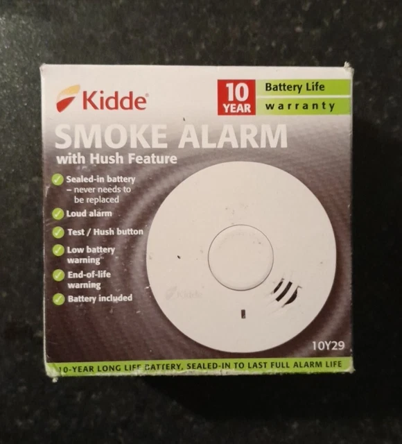 KIDDE 10Y29 OPTICAL Smoke Alarm with Sealed 10 Year Lithium Battery ...