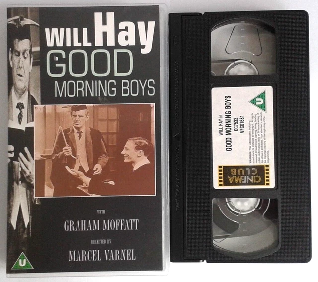 VHS VIDEO. WILL Hay In. Good Morning Boys 1937 Graham Moffatt Free UK ...
