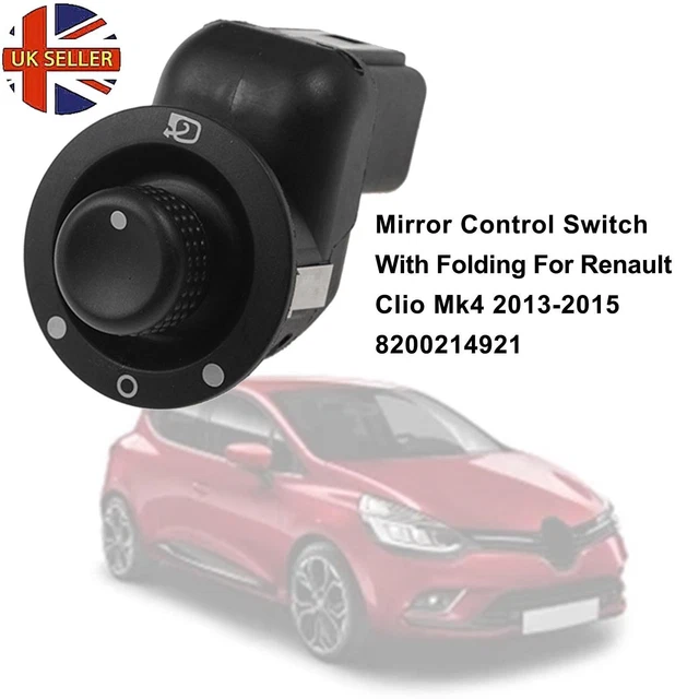 MIRROR CONTROL SWITCH With Folding For Renault Clio Mk4 2013-2015 ...