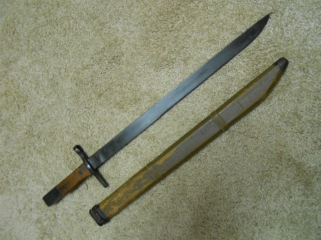 WW2 JAPANESE ARMY Type 30 Bayonet 'TALW' Late-War Last Ditch & Scabbard ...