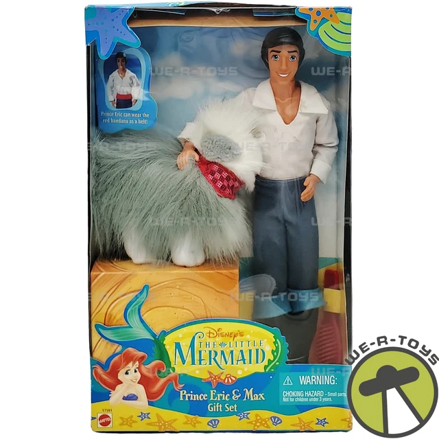 DISNEY'S THE LITTLE Mermaid Prince Eric & Max Gift Set 1997 Mattel ...