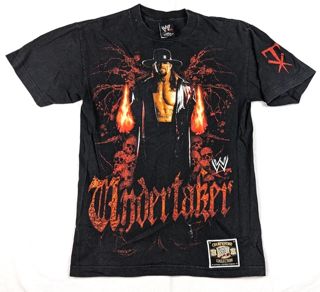 VINTAGE WWE CHAMPIONSHIP Collection Wrestling Undertaker T-Shirt Mens ...