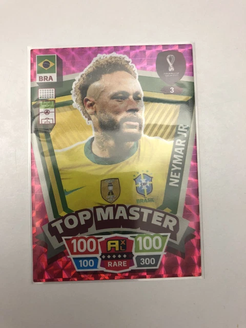 NEYMAR JR TOP Master Qatar 2022 Panini Adrenalyn XL N.3 NUOVA PERFETTA ...