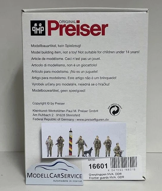PREISER MILITARY 1/87: 16601 Grenztruppen NVA, Deutsche Demokratische Republik EUR 6,49 ...