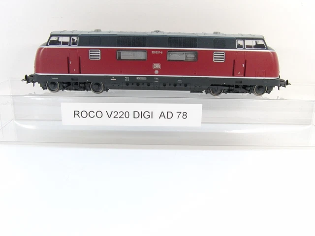 ROCO H0 51290 Diesellok BR220 -DIGITAL- DC, Licht, TOP in EVP, geprüft ...