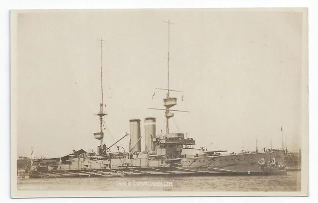 ABRAHAMS HMS COMMONWEALTH King Edward VII class Battleship Royal Navy ...