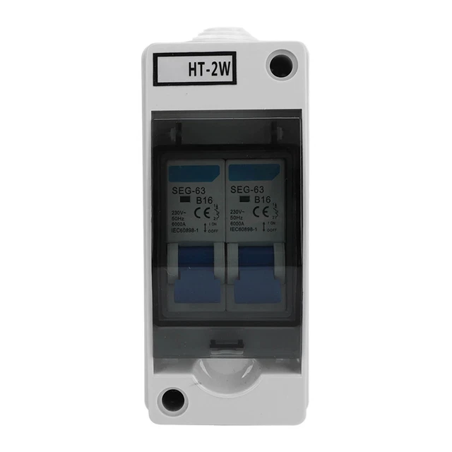 CIRCUIT BREAKER 2 Way MCB Switch Distribution Box For Outdoor $27.89 ...