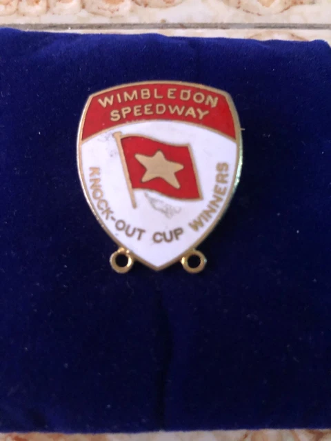 SPEEDWAY WIMBLEDON SPEEDWAY Knock Out Cup Winners Pin Badge Enamel £3. ...