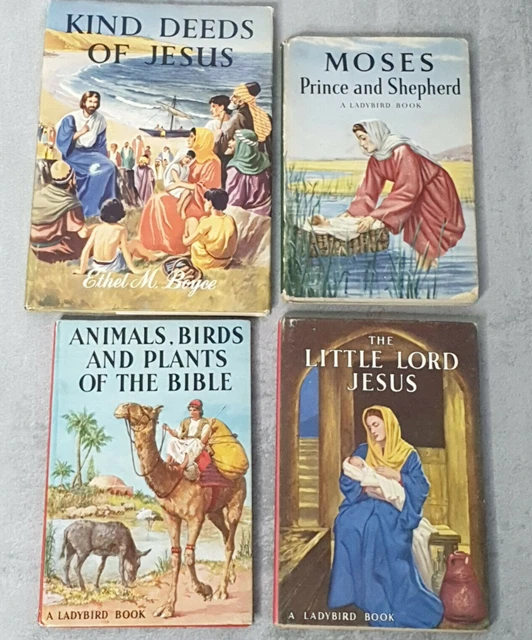 VINTAGE CHILDREN'S BIBLE Stories Religious Christianity Jesus Moses ...