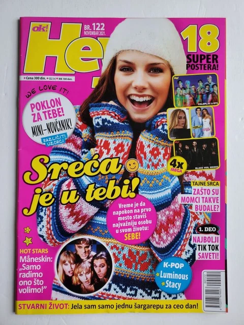 SERBIAN HEY! TEEN magazine Maneskin ITZY Yungblud BTS Luminous STAYC 18 ...