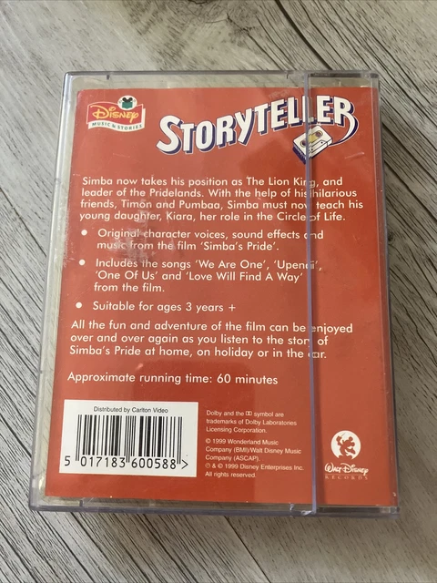 STORYTELLER LION KING 2 Simba’s Pride Cassette Story Tape Audiobook £14 ...