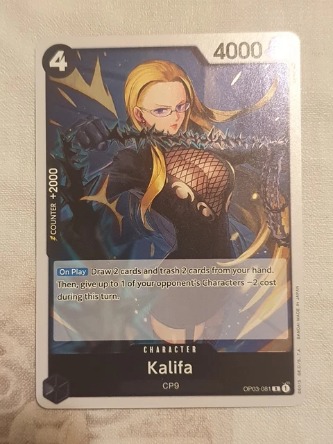ONE PIECE CARD Game - Kalifa OP03-081 (Rare) V.1 EUR 1,00 - PicClick FR