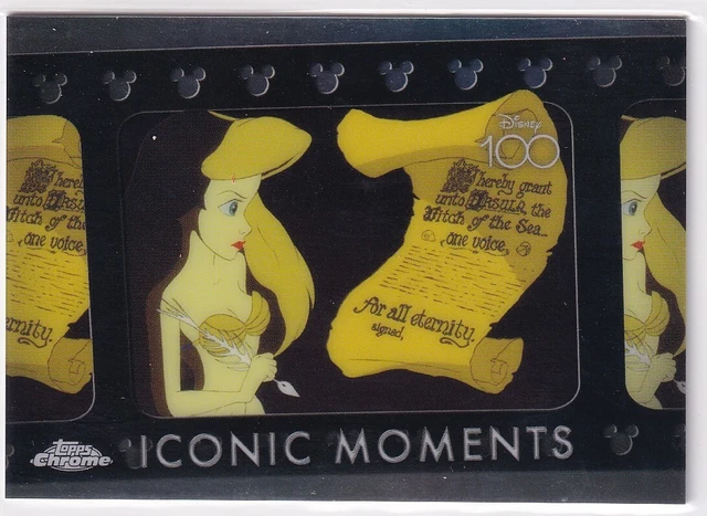 TOPPS DISNEY CHROME 100 Card Iconic Moments IM-2 Ariel Gives Up From ...