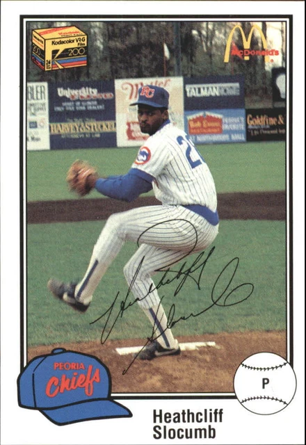 1989 PEORIA CHIEFS Team Issue #9 Heathcliff Slocumb EUR 1,66 - PicClick FR