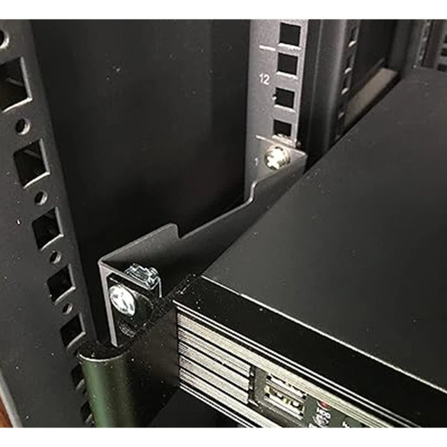 1U SERVER RACK Depth Extender - 4-Inch/10 cm Deep Recessed Rack ...