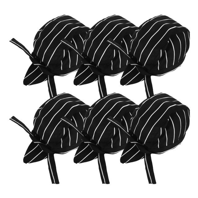 6 PCS KITCHEN Cooking Chef Cap Japanese Sushi Hat Accessories for Men ...