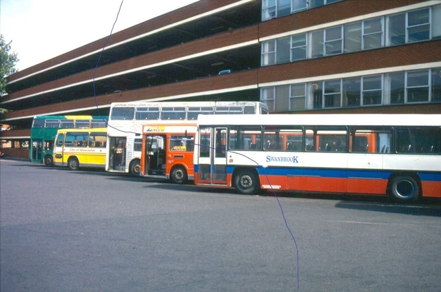 ORIGINAL BUS COLOUR Slide Of Swanbrook Leyland In Gloucester Bus ...