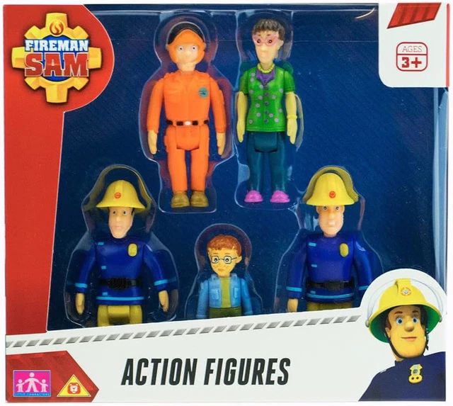 FIREMAN SAM ACTION Figures 5-pack, scaled play preschool poseable ...
