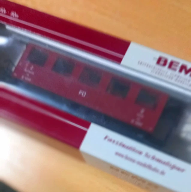 BEMO HOM 3239 212- Furka Oberalp 2nd class 2 axle balcony coach B4202 £ ...