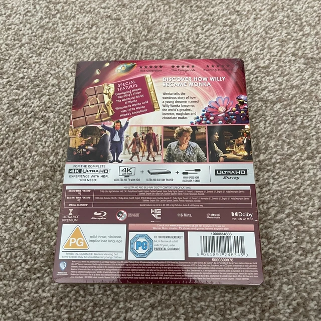 WONKA LIMITED EDITION 4K Ultra HD Steelbook | SEALED EUR 58,50 - PicClick IT