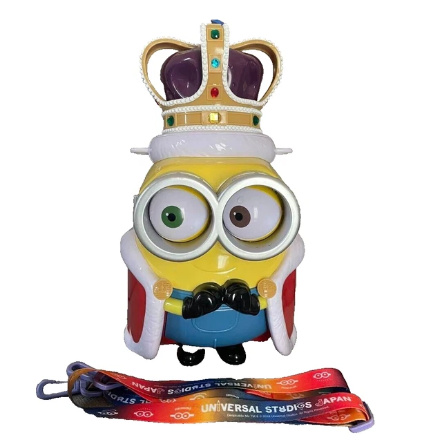 MINIONS CROWN KING Bob Popcorn Bucket Container USJ Universal Studios ...