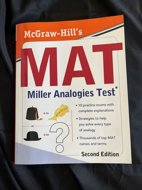 MCGRAW-HILL'S MAT MILLER Analogies Test par Number, Kathy A. EUR 21,66 ...