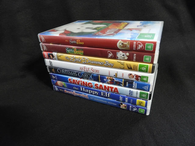 BULK LOT OF 8 DVDS Bundle Mixed Kids Christmas Movies Region 4 $30.00 ...
