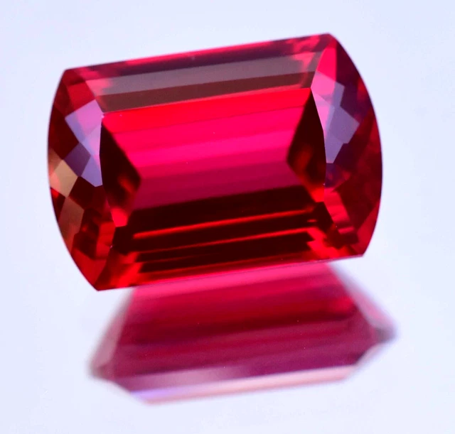 17.10 CT NATUREL Mozambique Sang Rubis Rouge Certifié Superbe Coussin ...